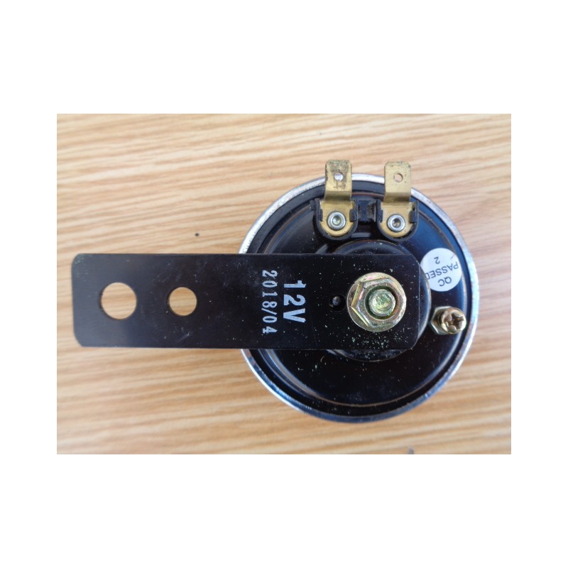 BUZINA ELÉTRICA-KLAXON UNIVERSAL 12V Ø 70MM CROMADO