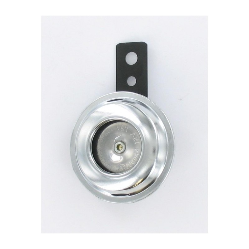 BUZINA ELÉTRICA-KLAXON UNIVERSAL 12V Ø 70MM CROMADO