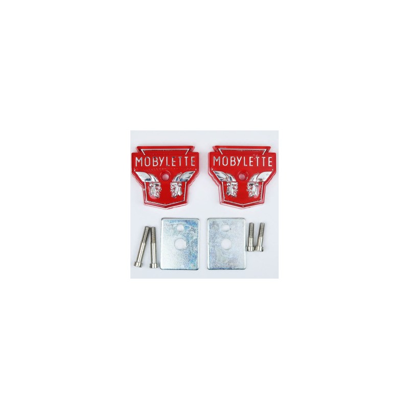 PAIR OF MOBYLETTE-MOTOBECANE ACRYLIC MONOGRAMS